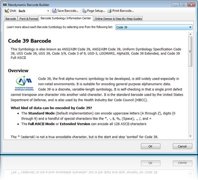 Neodynamic Barcode Builder