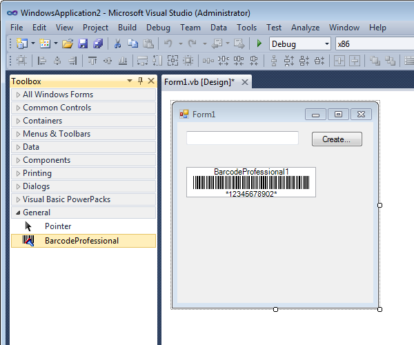 First Steps with Barcode Professional for Windows Forms