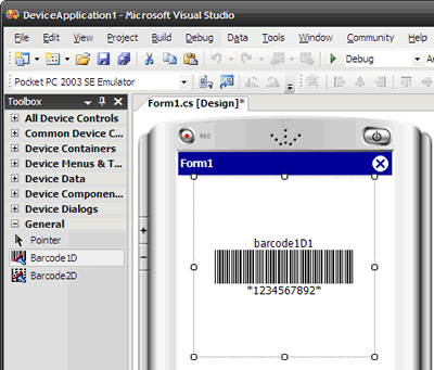 How to display barcode images onto Pocket PC, Windows CE and Windows ...